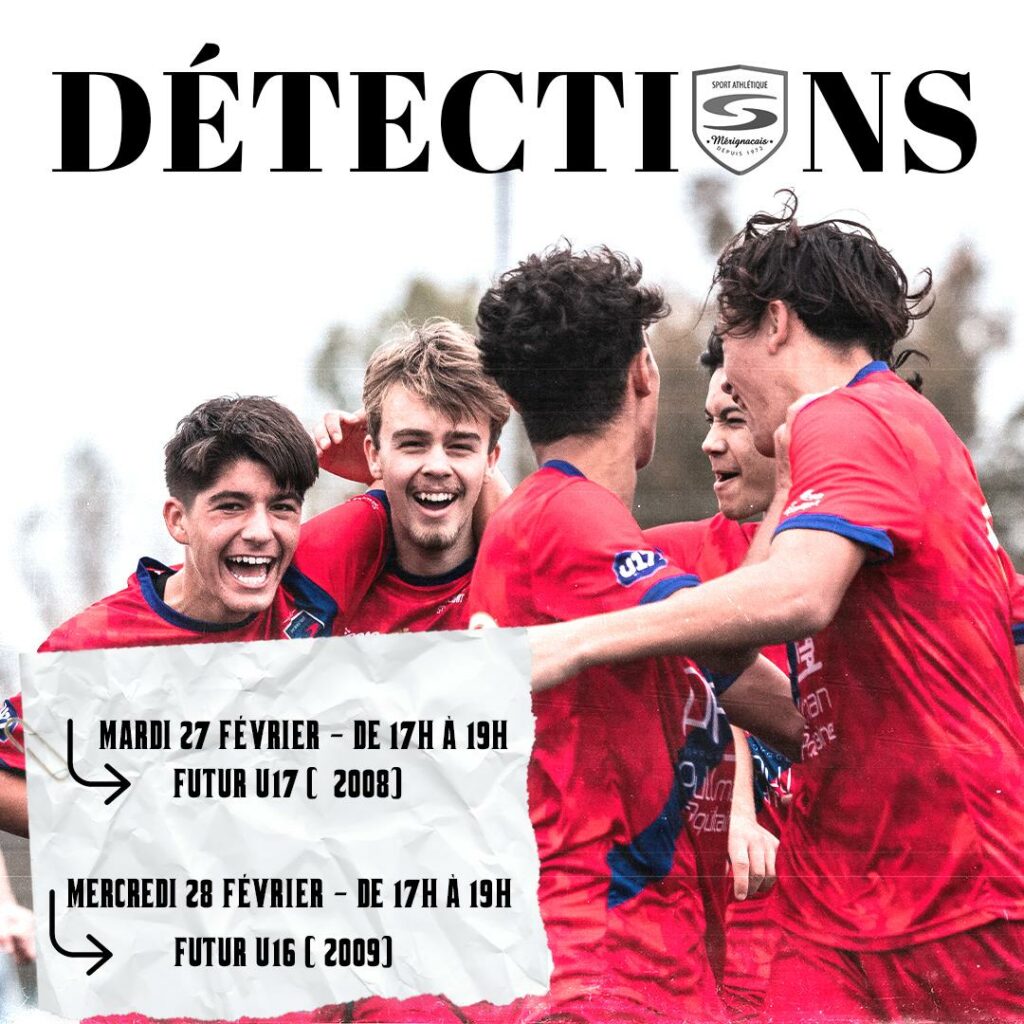 Détections U16 - U17 - SAM Football